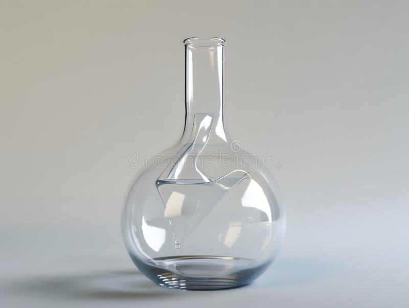 A liquid chemistry flask stock illustration. Illustration of medicine ...
