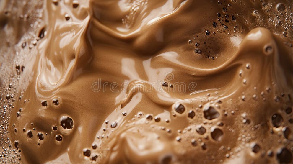 Liquid Chocolate Mousse. Color of the Year 2025 is Mocha Mousse Stock ...