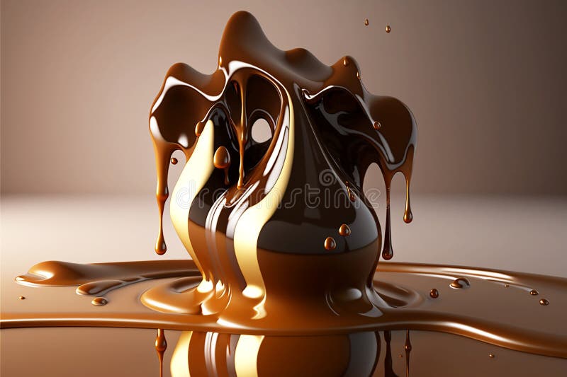 Liquid Chocolate, Splashes of Chocolate, Drips, Drops of Chocolate ...