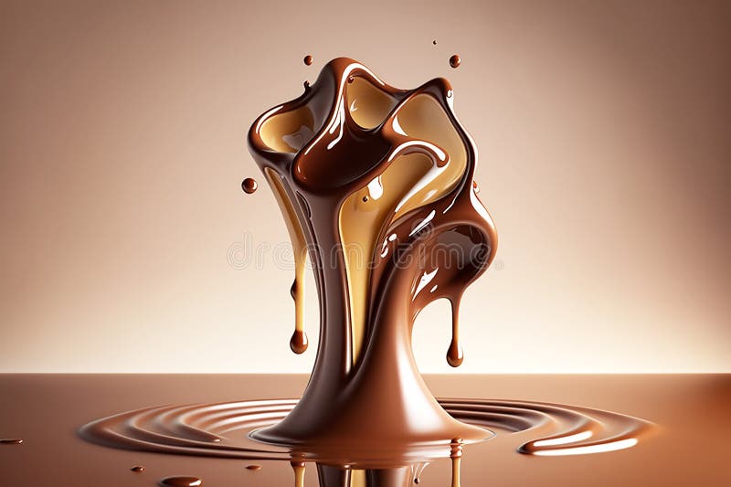 Liquid Chocolate, Splashes of Chocolate, Drips, Drops of Chocolate ...