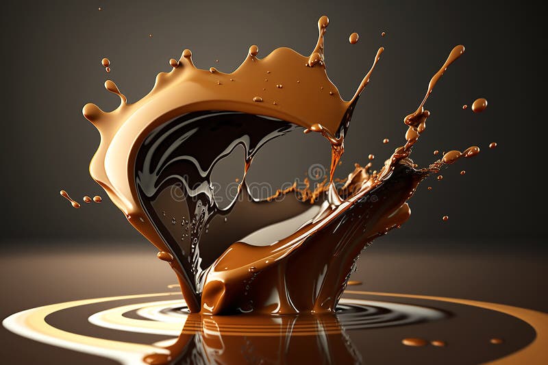 Liquid Chocolate, Splashes of Chocolate, Drips, Drops of Chocolate ...