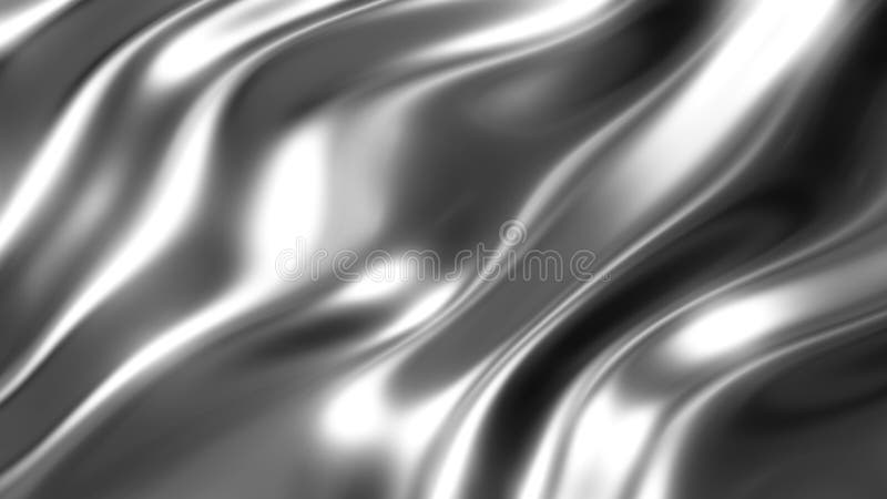 Liquid Chrome Waves Background, Shiny and Lustrous Metal Pattern ...