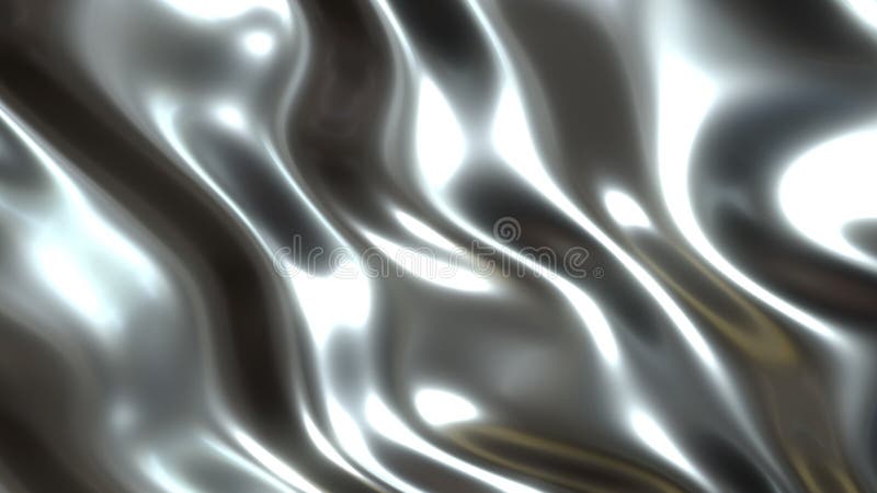Liquid Chrome Waves Background, Shiny and Lustrous Metal Pattern ...
