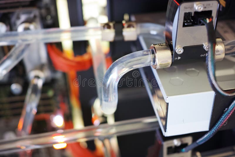 Liquid Colling System of High Performance Workstation Background Stock ...