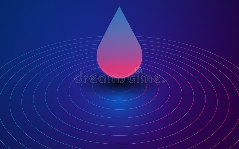 Liquid Color Background Design the Water Drop and Wave. Fluid Gradient ...