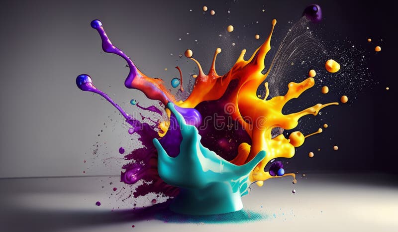 Liquid Color Exposion Splash Wallpaper Stock Illustration ...