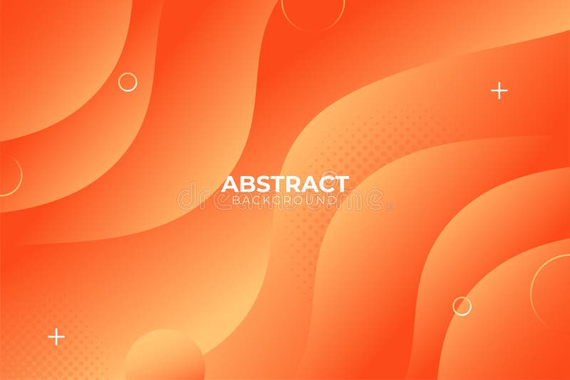 Liquid Color Orange Background Design. Fluid Gradient Shapes ...