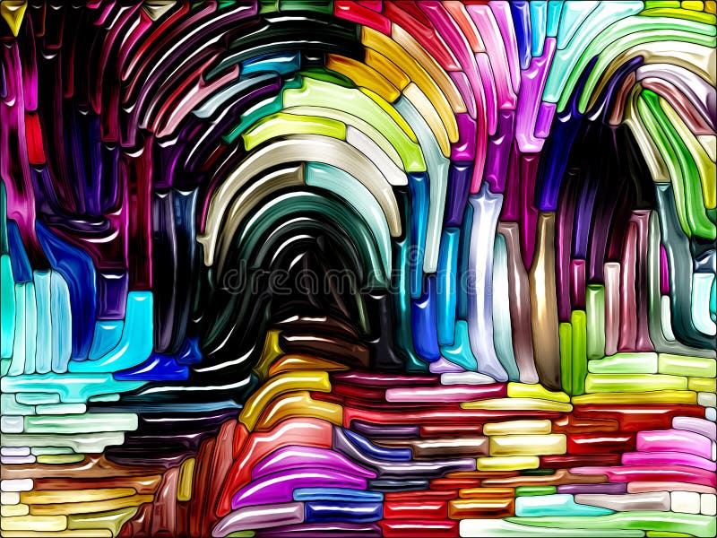 Visualization of Fused Colors Stock Illustration - Illustration of ...