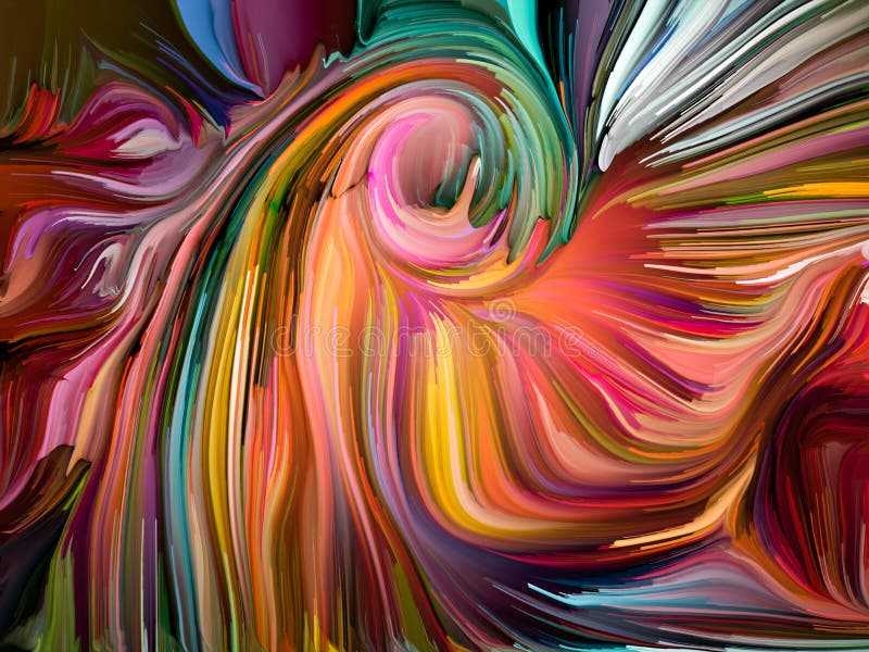 Visualization of Fused Colors Stock Illustration - Illustration of ...