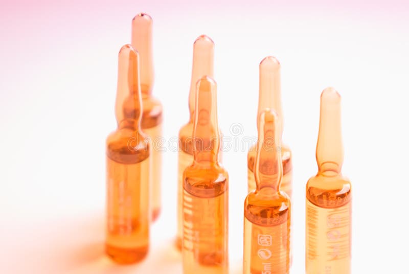 Liquid in Colorful Ampoules Stock Image - Image of details, medical ...