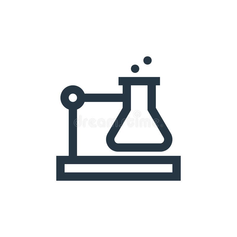 Liquid Container Icon Vector from Science Concept. Thin Line ...