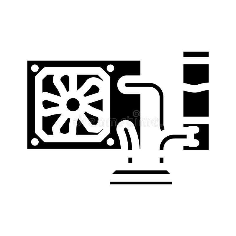 Liquid Cooling Gaming Pc Isometric Icon Vector Illustration Stock ...