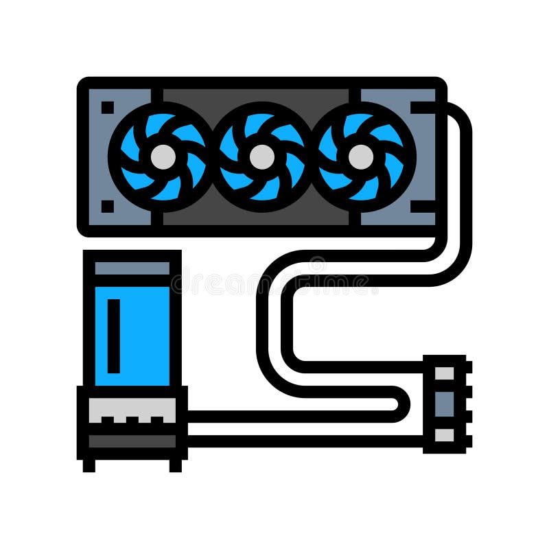 Liquid Cooling Tech Pods stock illustration. Illustration of efficiency ...