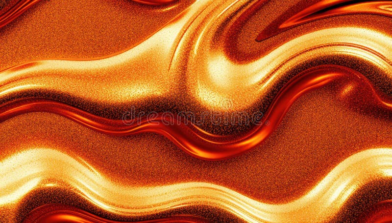 Liquid Copper Background with Shimmering Waves and Metallic Sheen ...
