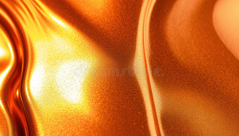 Liquid Copper Background with Shimmering Waves and Metallic Sheen ...