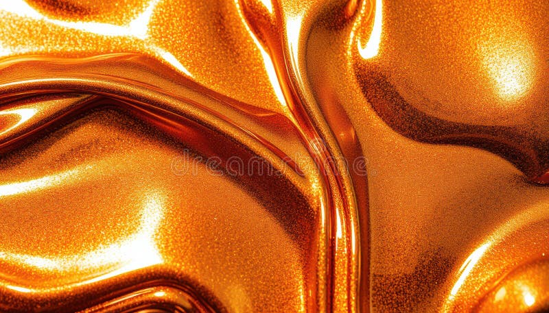 Liquid Copper Background with Shiny, Metallic Texture, Showcasing ...