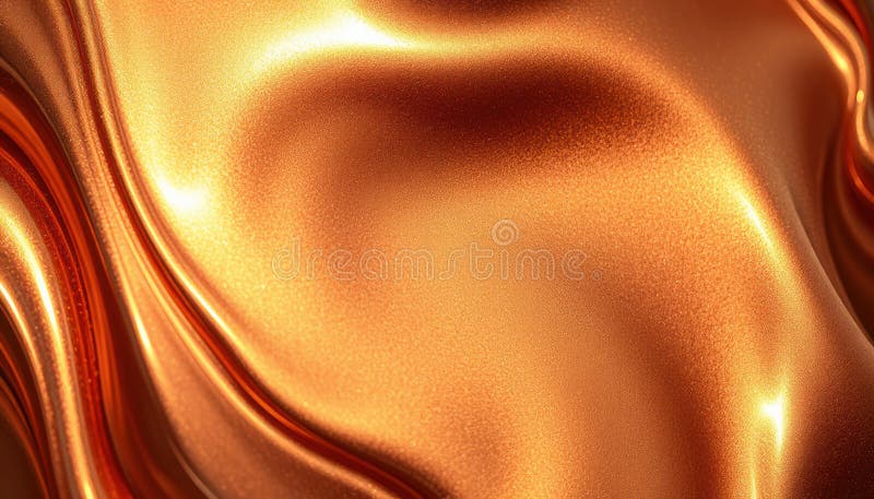 Liquid Copper Background with Smooth, Flowing Texture and Warm Tones ...