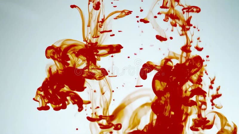 Liquid Crimson Paint Creates Mesmerizing Flowing Ink Patterns in a ...
