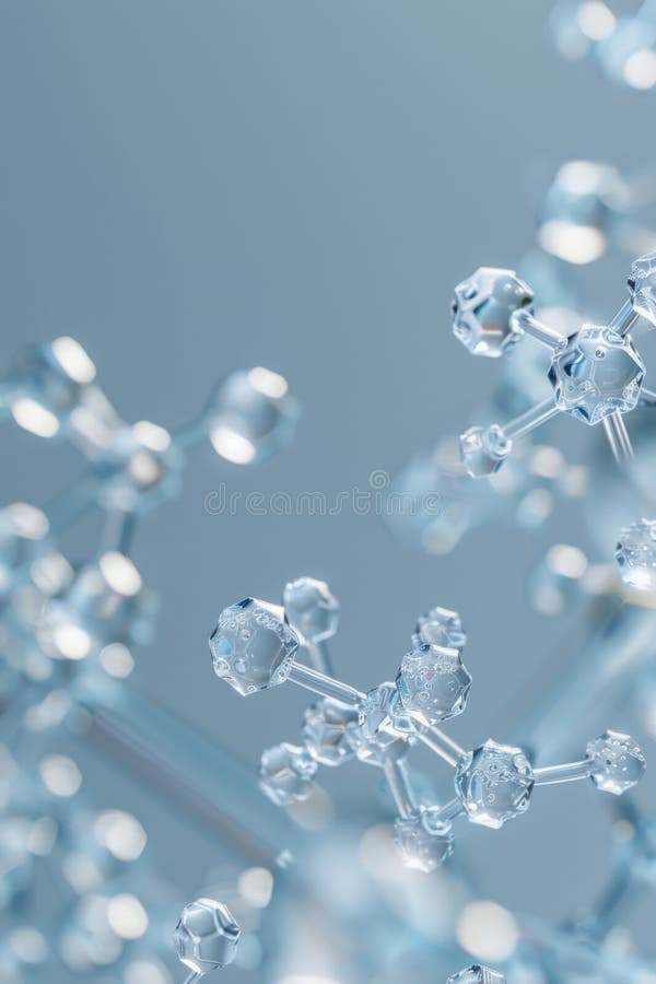 Liquid Crystal Molecules Close-Up Stock Image - Image of transparent ...