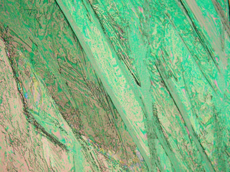 Colorful Liquid Crystal Under Polarized Light Microscope. Stock Image ...