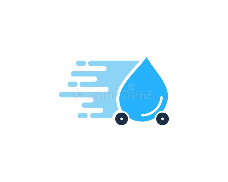 Water Delivery Logo Icon Design Stock Vector - Illustration of branding ...