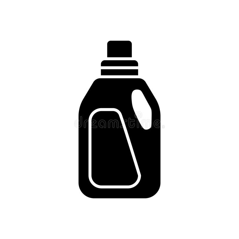 Liquid Detergent Icon Set. Laundry Cleaning Soap Bottle Fabric Vector ...