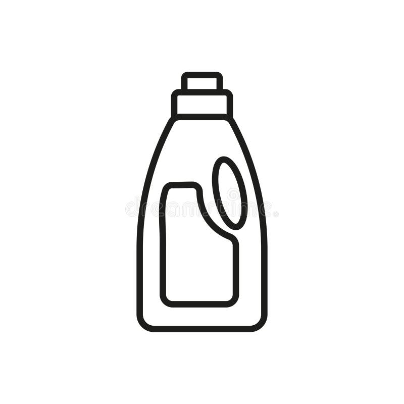 Liquid Detergent Icon Set. Laundry Cleaning Soap Bottle Fabric Vector ...