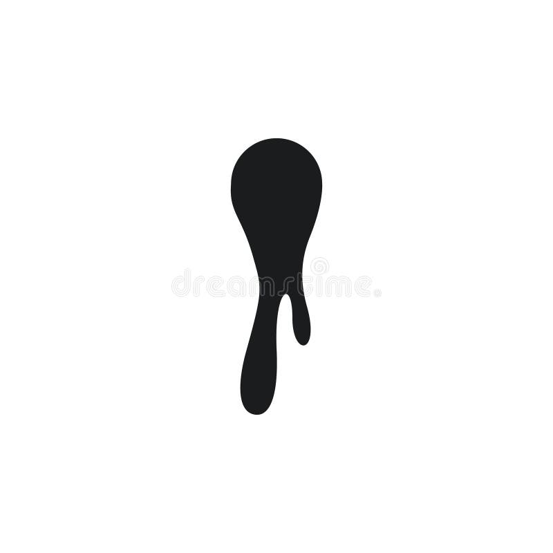 Liquid Dripping Icon Vector Illustration Stock Vector - Illustration of ...