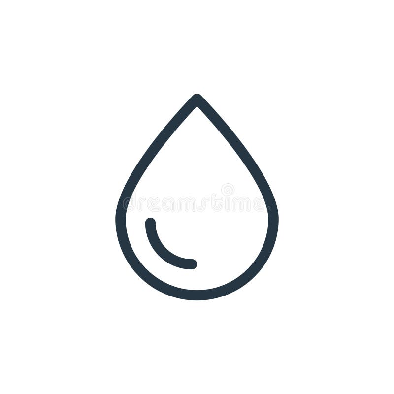 Liquid Drop Icon Vector from Medicine Concept. Thin Line Illustration ...