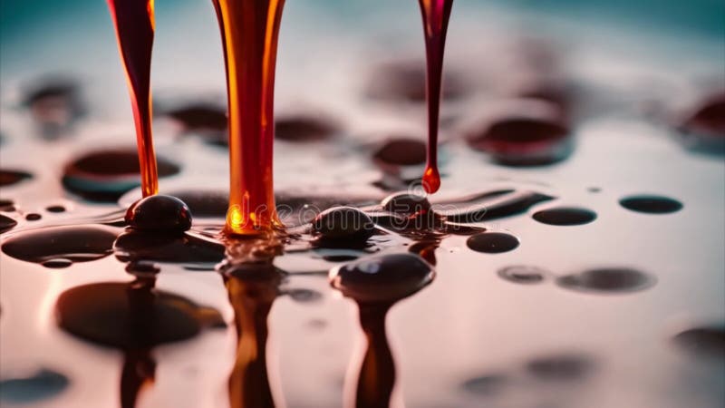 Liquid Droplets Falling on a Surface Stock Video - Video of minimalism ...