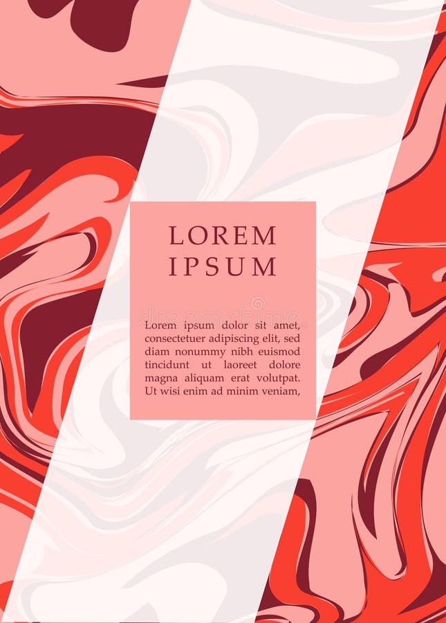 Liquid Effect Poster Vector Concept Stock Vector - Illustration of ...