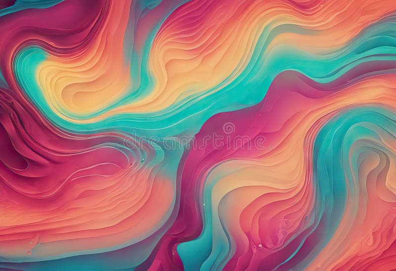 Liquid Effects Illustration Fluidity Gradient Watercolor Pattern for ...