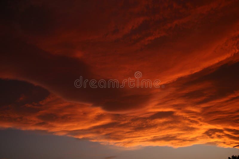 Liquid Fire Clouds in October Stock Image - Image of october, darkness ...