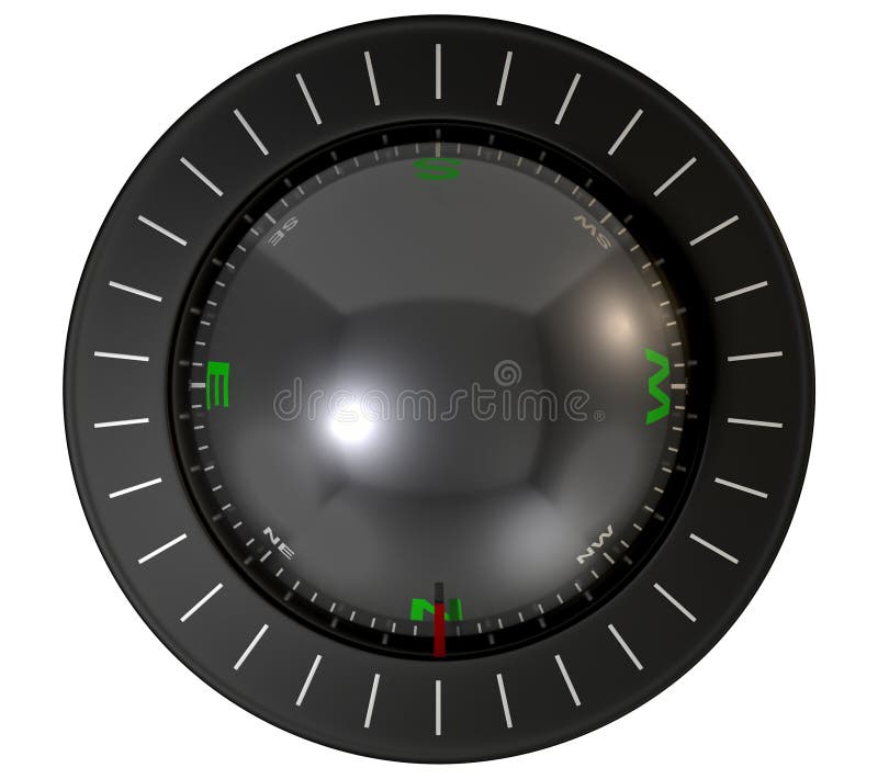 Liquid Floating Compass stock illustration. Illustration of position ...