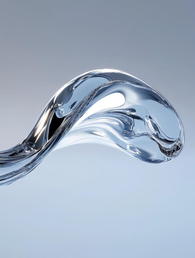 Liquid Flow Abstract Flowing Water Purity Fluidity Movement Reflection ...