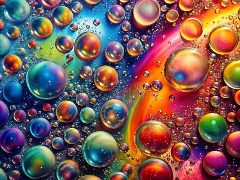 Liquid Fluid Bubbles Multi Color Rainbow Colorful Abstract Wallpaper ...