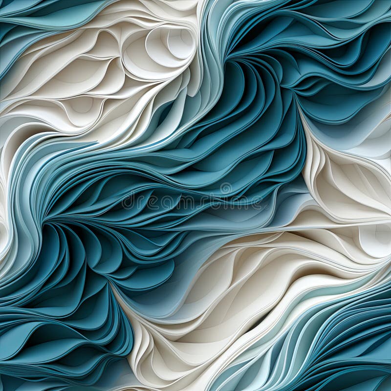 Fluid Harmony with Modern Abstract Seamless Tile Patterns by AI Art ...