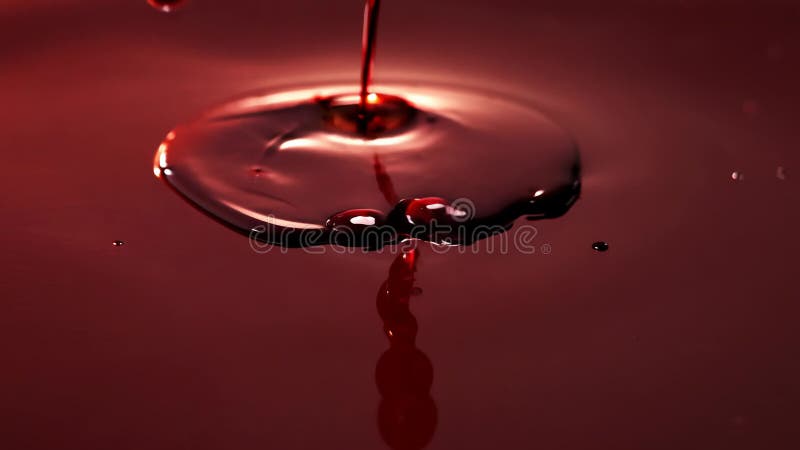 Liquid Forms Word "Blood" in Dark Red Dramatic Scene Stock Footage ...