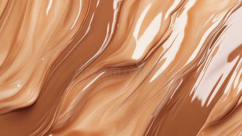 A Liquid Foundation in a Deep, Rich Mocha Color with a Creamy Texture ...