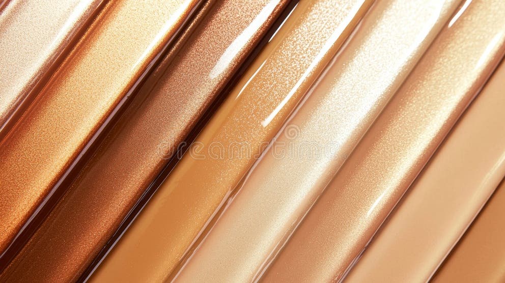 Liquid Foundation Makeup Swatches in Different Shades are Creating a ...