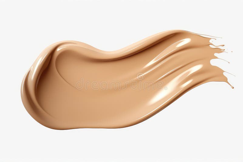 Liquid Foundation Splashes on Transparent Backdrop, Cut Out for Use ...