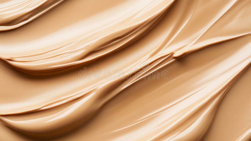 A Liquid Foundation Texture with a Cool, Neutral Beige Tone, Featuring ...
