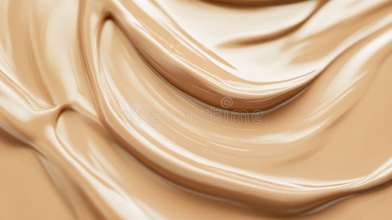 A Liquid Foundation Texture with a Cool, Neutral Beige Tone, Featuring ...