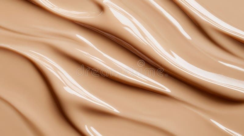 A Liquid Foundation Texture with a Soft, Creamy Consistency in a ...