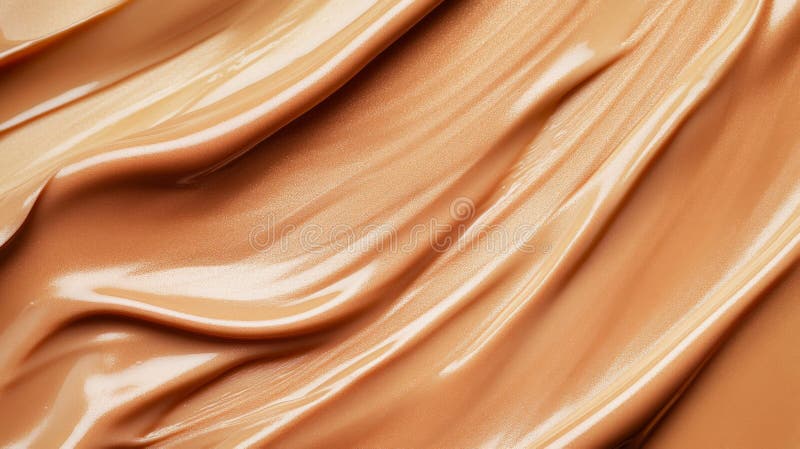 A Liquid Foundation Texture with a Soft, Creamy Consistency in a ...