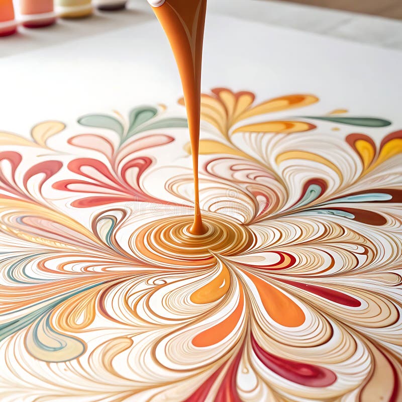 Dynamic Shot of Liquid Foundations Pouring into Artistic Abstract ...