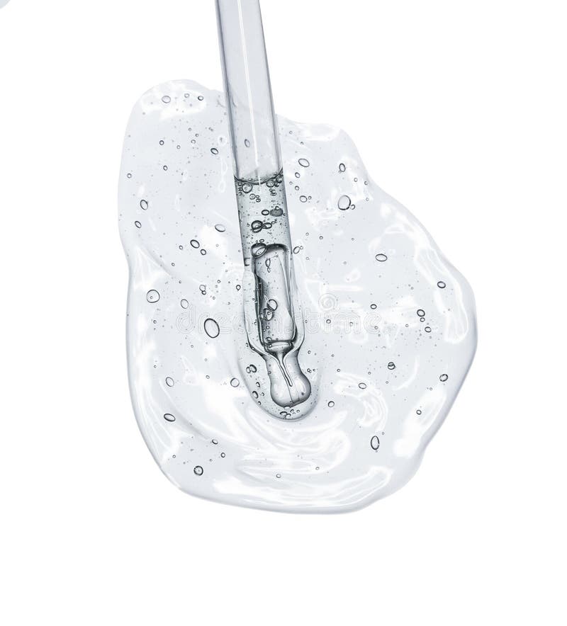 Liquid Gel or Serum on a Screen of Microscope White Isolated Background ...