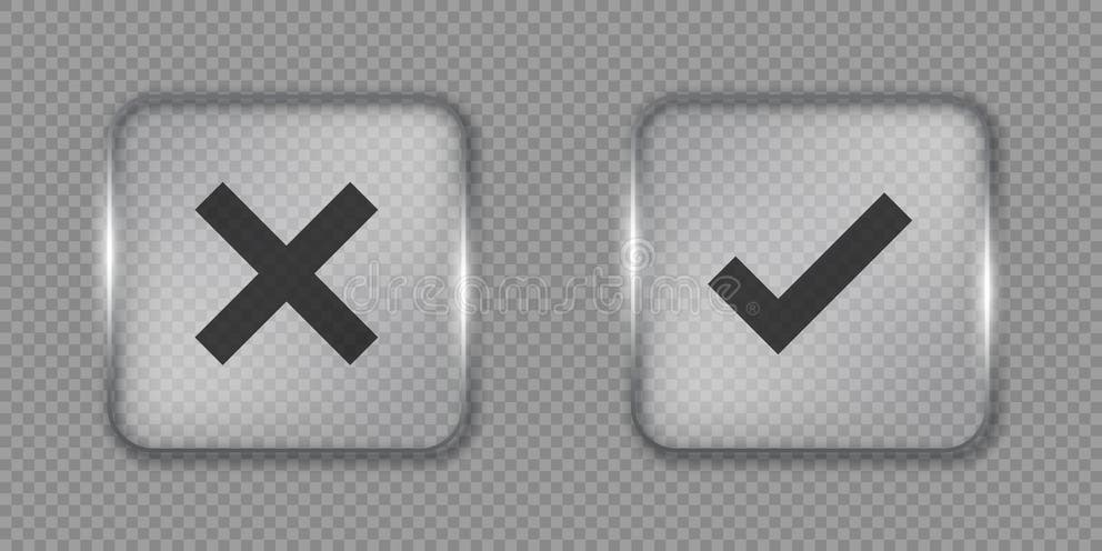 Rectangular Glass Complete Task Vector Illustration Stock Illustrations ...