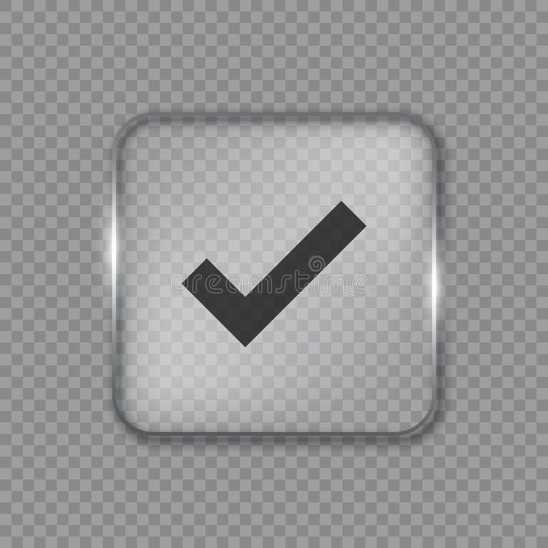 Rectangular Glass Complete Task Vector Illustration Stock Illustrations ...