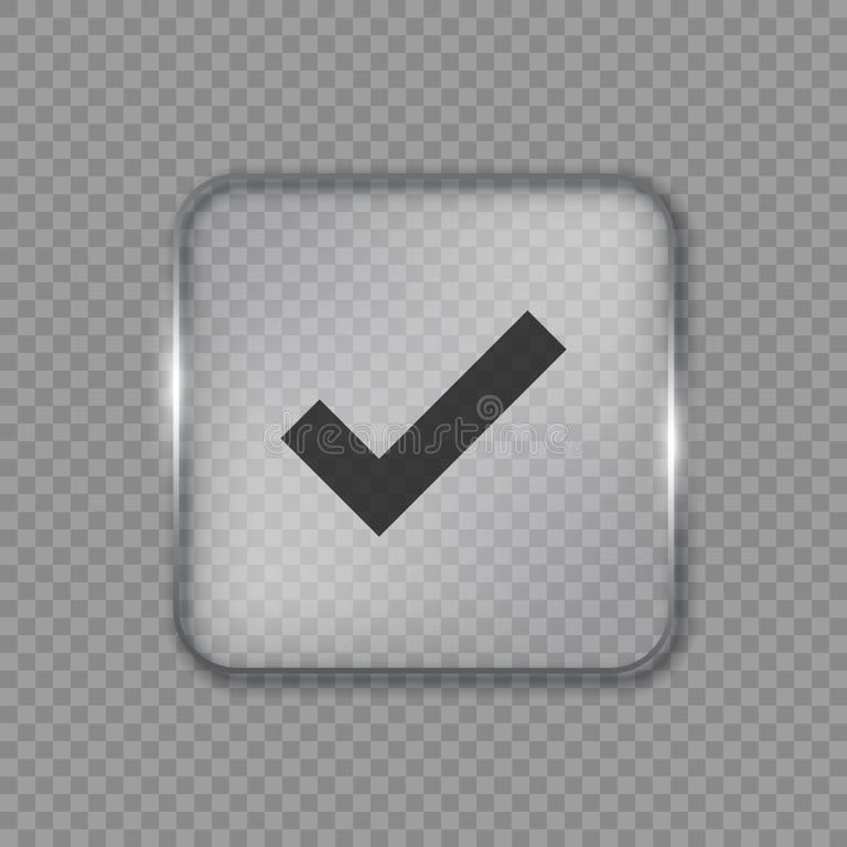 Rectangular Glass Complete Task Vector Illustration Stock Illustrations ...